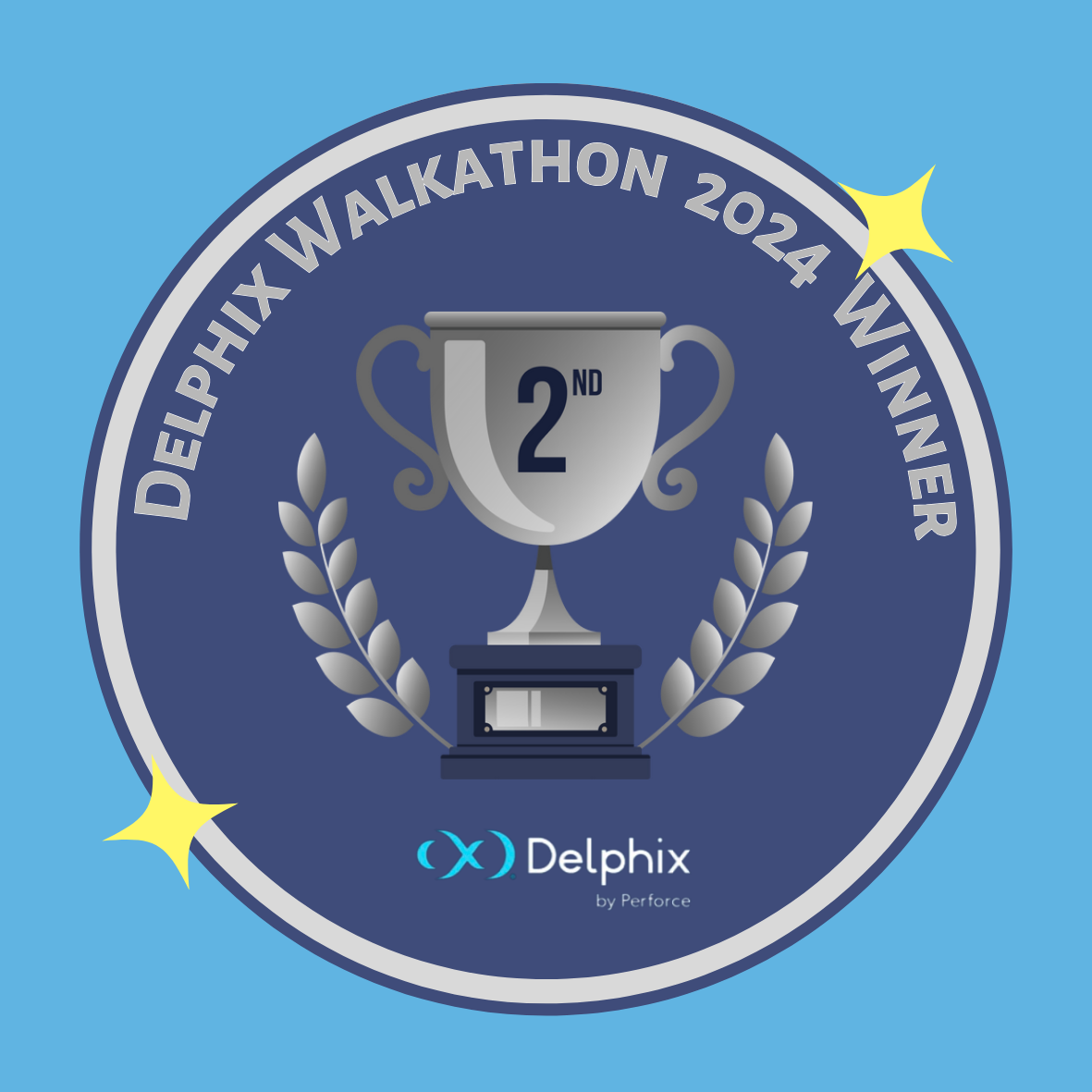 Walkathon Second Place Winner Badge - Credly