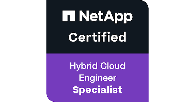NetApp Certified Hybrid Cloud Implementation Engineer - Credly