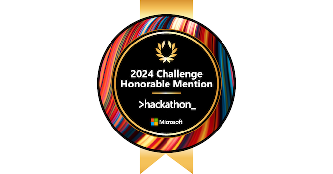 Microsoft Global Hackathon 2024 Honorable Mention - Credly