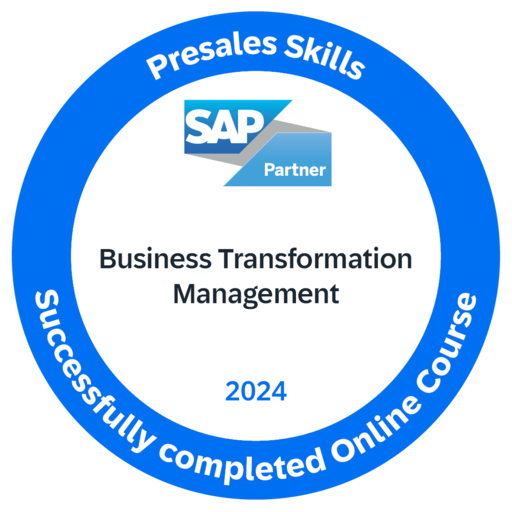 Presales Skills 2024 - Business Transformation Management - Credly