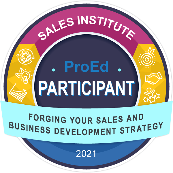 Participant of the Sales Institute 2021: Forging Your Sales and ...
