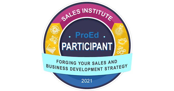 Participant of the Sales Institute 2021: Forging Your Sales and ...