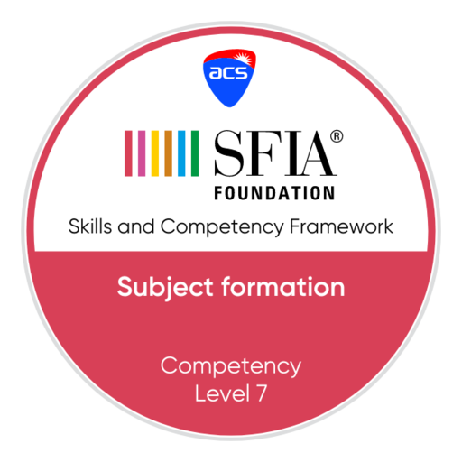 Subject formation - Competency - Level 7 - Credly
