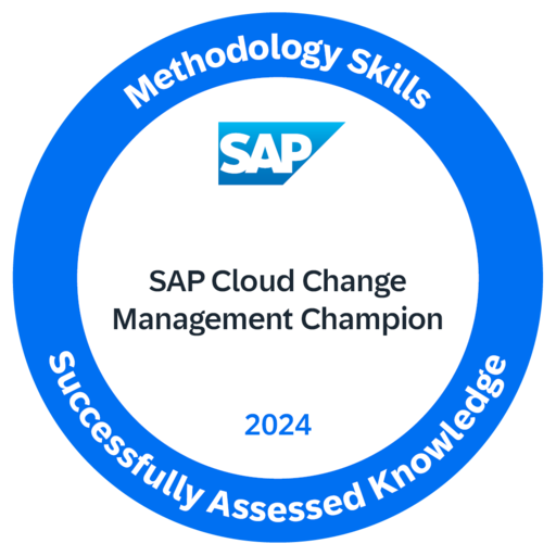 Methodology Skills - SAP Cloud Change Management Champion - Credly
