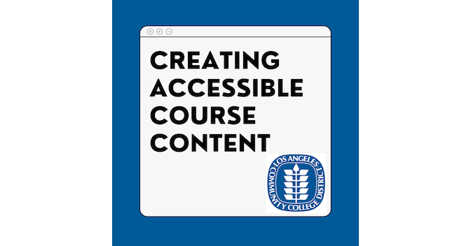 Creating Accessible Course Content - Credly