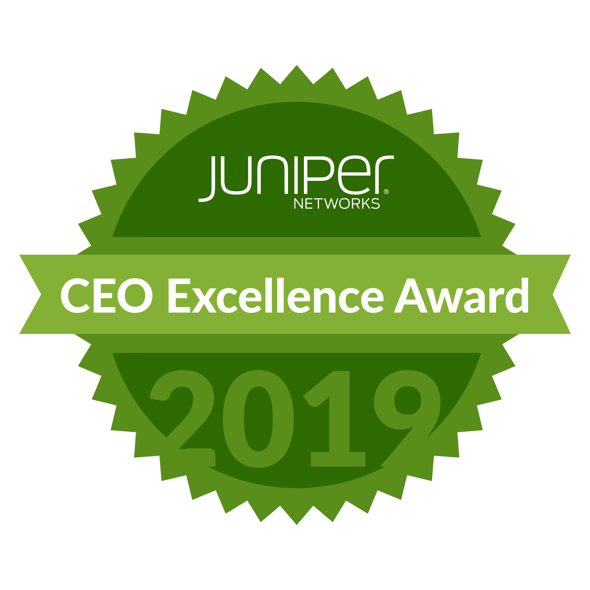 CEO Excellence Award Winner – Juniper Networks - Credly