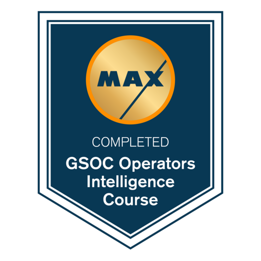 MAX GSOC Operator Intelligence Training - Credly