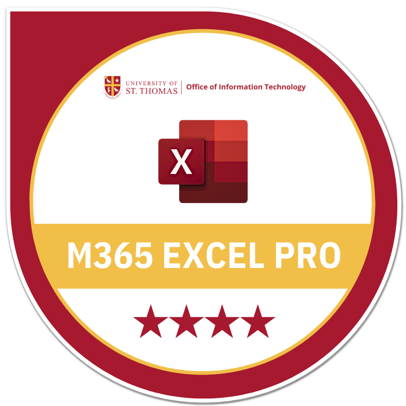 Microsoft 365 Excel Pro - Credly