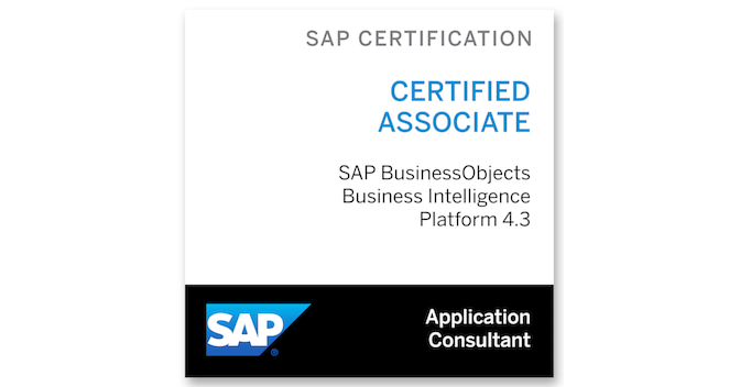 SAP Certified Application Associate - SAP BusinessObjects Business Intelligence Platform 4.3 ...