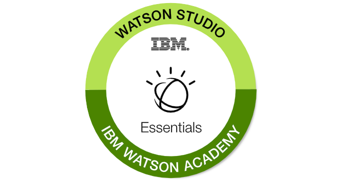 Watson Studio Essentials - Credly