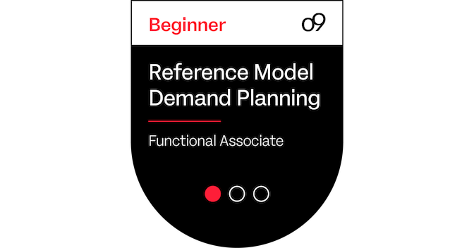 o9 Reference Model Demand Planning - Functional Associate - Credly