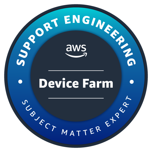 Device Farm Subject Matter Expert - Credly