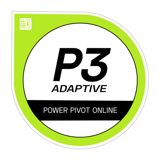 P3 Adaptive Power Pivot Video Certified Credly