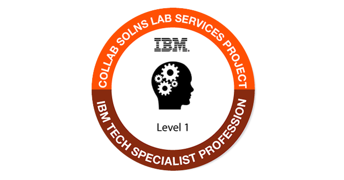 Collaboration and Talent Solutions Technical Specialist Project Badge - Level 1 - Credly