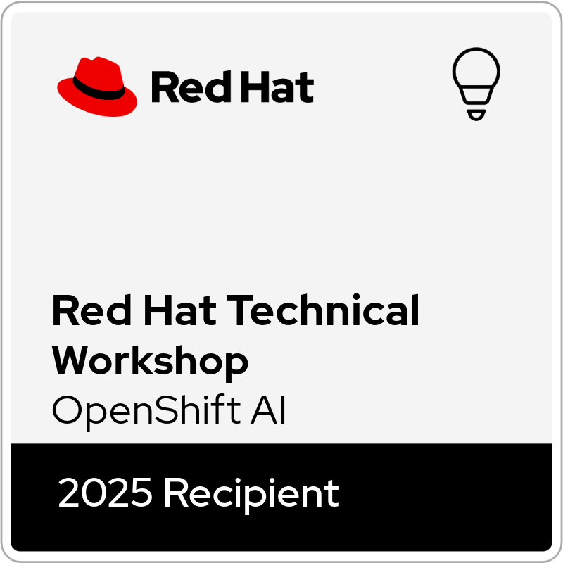 2025 Red Hat Technical Workshop - OpenShift AI - Credly