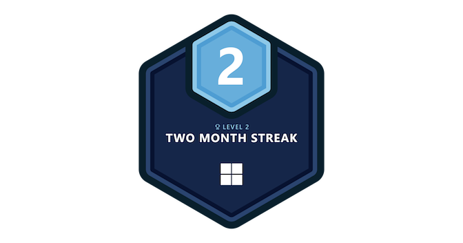 Streak Level Two - Credly
