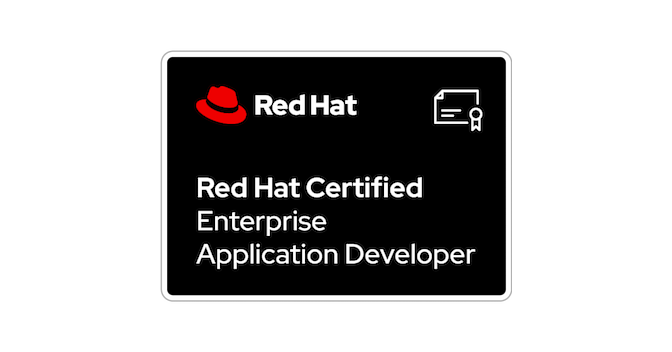 Red Hat Certified Enterprise Application Developer - Credly