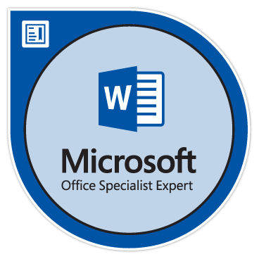Microsoft Office Specialist: Word 2013 Expert - Credly