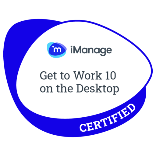 iManage Get to Work 10 on the Desktop - Credly