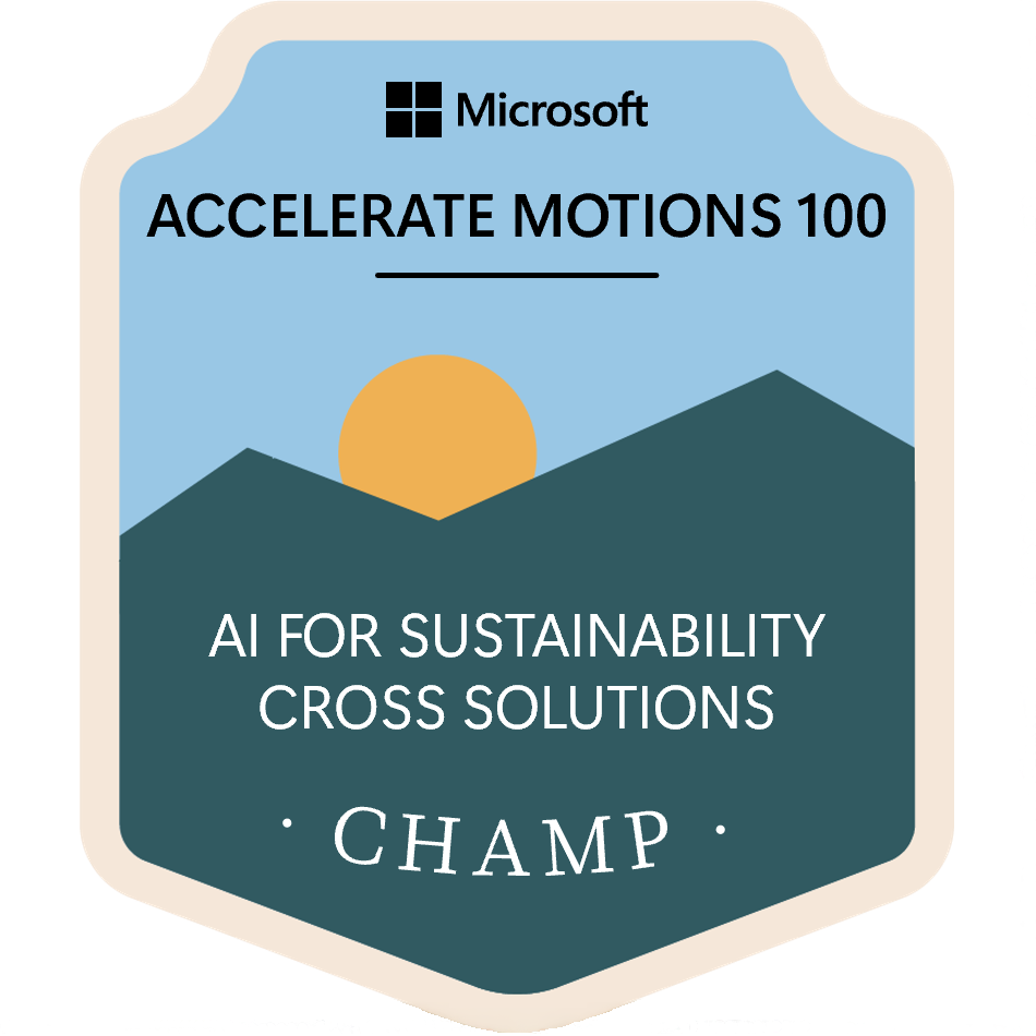 AI for Sustainability Cross Solutions Champion - Credly