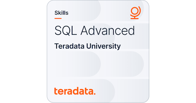 Teradata - Advanced SQL - Credly