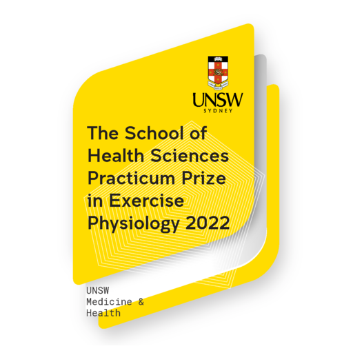 The School of Health Sciences Practicum Prize in Exercise Physiology ...