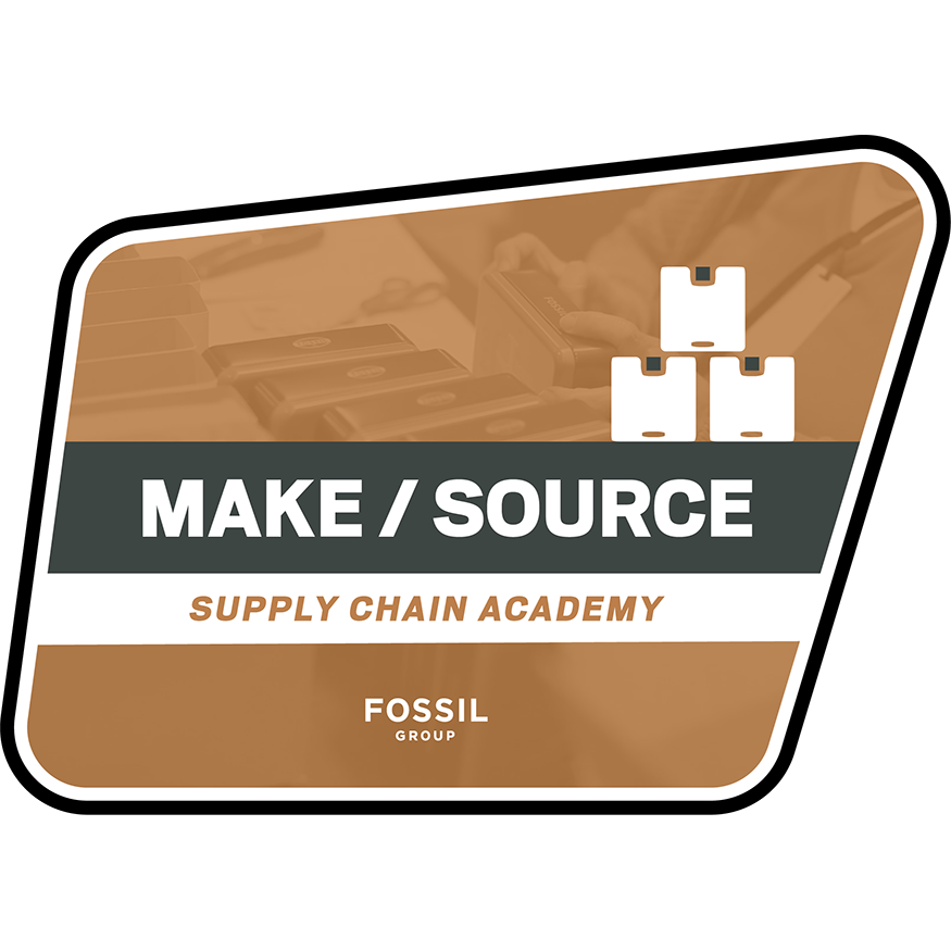 Supply Chain Academy - Make/Source - Credly