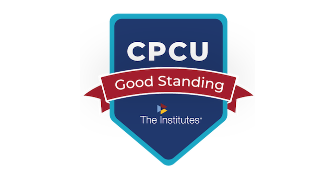 CPCU in Good Standing - Credly