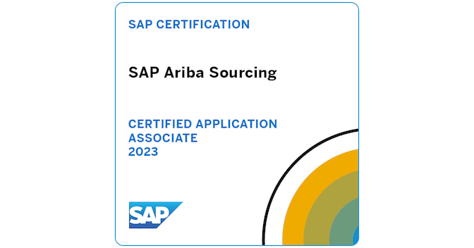SAP Certified Application Associate - SAP Ariba Sourcing 2023 - Credly