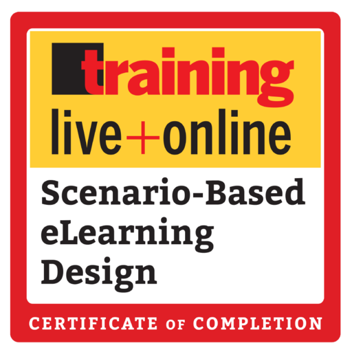 Scenario-Based eLearning Design - September 2023 - Credly