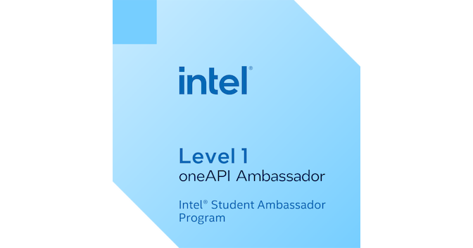 oneAPI Ambassador Level 1 - Credly