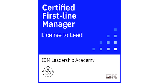 License to Lead - First-Line Manager - Credly