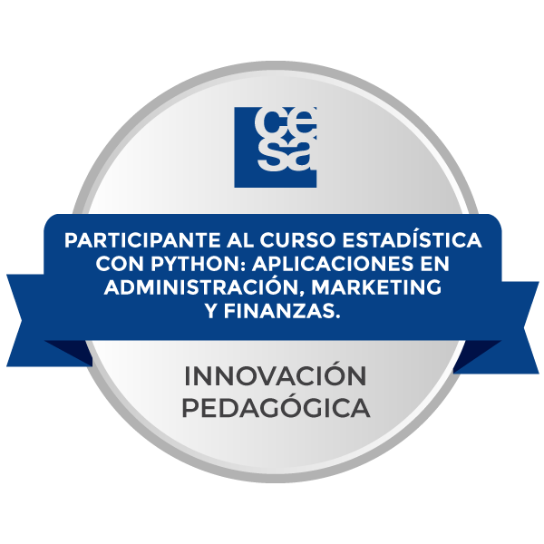 Participante curso Estadística con Python: Aplicaciones en Administración, Marketing y Finanzas ...