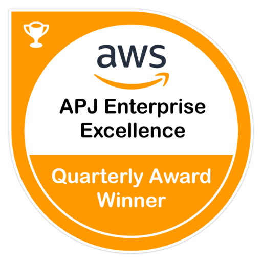 AWS APJ Enterprise Excellence Quarterly Award Winner - Credly