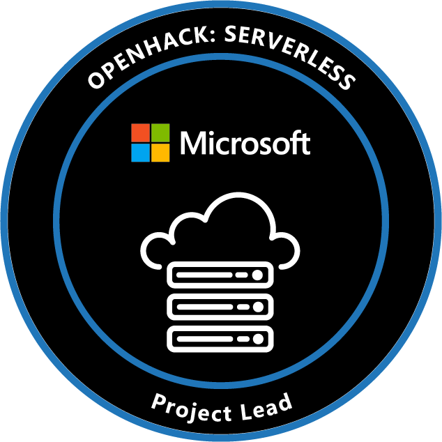 OpenHack: Serverless Project Lead - Credly
