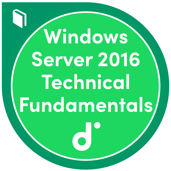 Participation au cours : Windows Server 2016 Technical Fundamentals ...