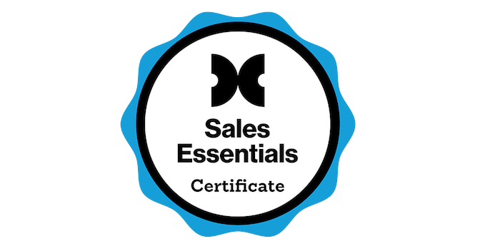 Sales Essentials Certificate - Credly