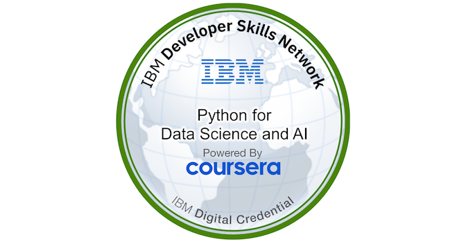 Python for Data Science and AI - Credly