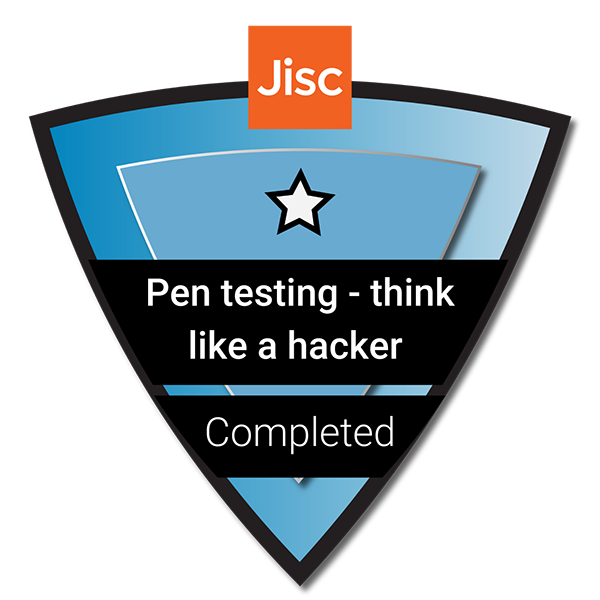 Pen testing - think like a hacker - Credly