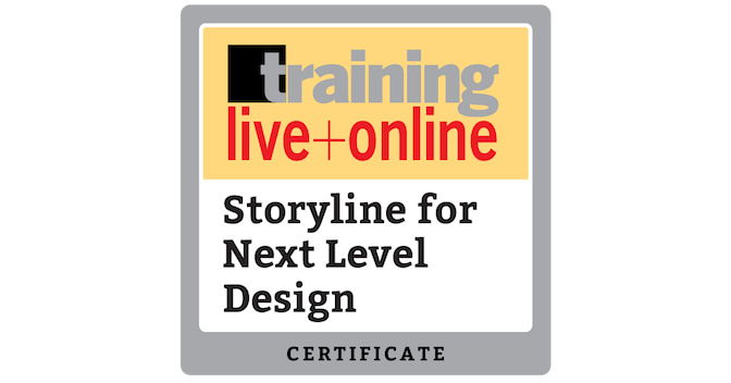 Articulate Storyline for Next Level Design Certificate - Credly