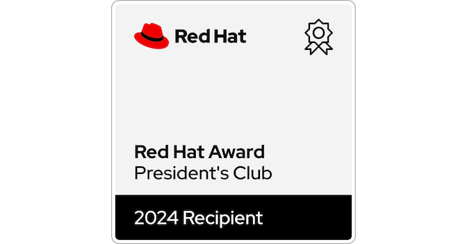 2024 Red Hat President's Club Award - Credly