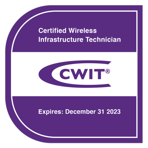 Certified Wireless Infrastructure Technician (CWIT®) - Credly
