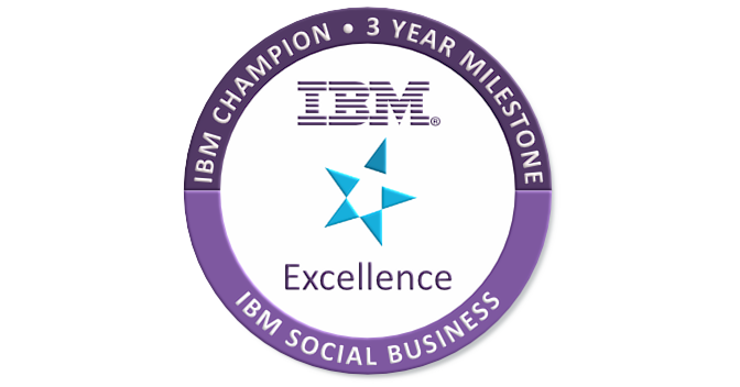 IBM Champion - Social Business 3-Year Milestone - Credly