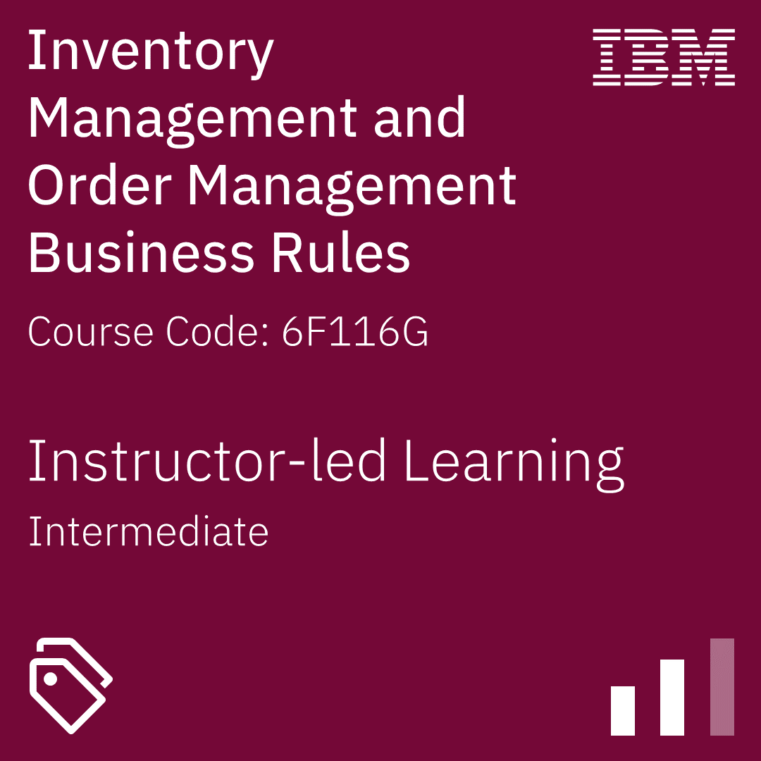 Inventory Management and Order Management Business Rules - Code: 6F116G ...