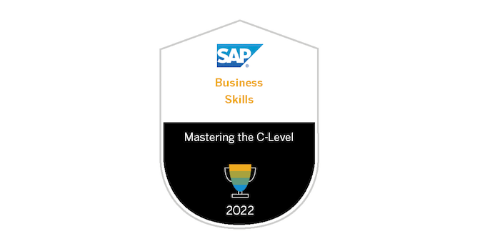 SAP Business Skills 2022 - Mastering the C-Level - Credly
