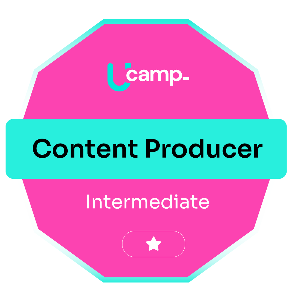 Content Producer Intermediate - Credly
