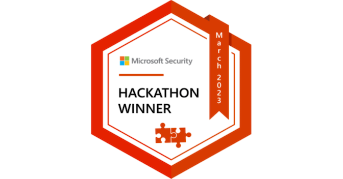 Microsoft Security Hackathon 2023 Winner - Credly
