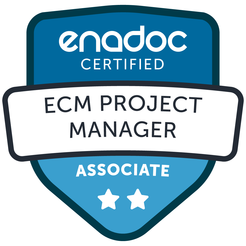 Enadoc Certified: ECM Project Manager Associate - Credly