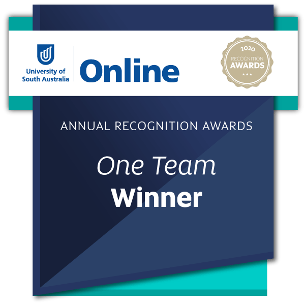 One Team Award - Winner 2020 - Credly