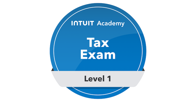 Intuit Academy Tax Exam - Level 1 - Credly